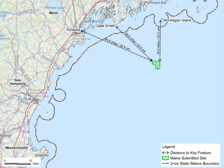 Maine submits application for nation's first floating offshore wind ...